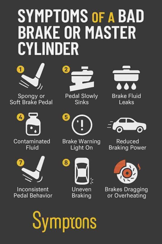 How to Know If a Brake or Master Cylinder Is Bad? | Symptoms, Causes ...